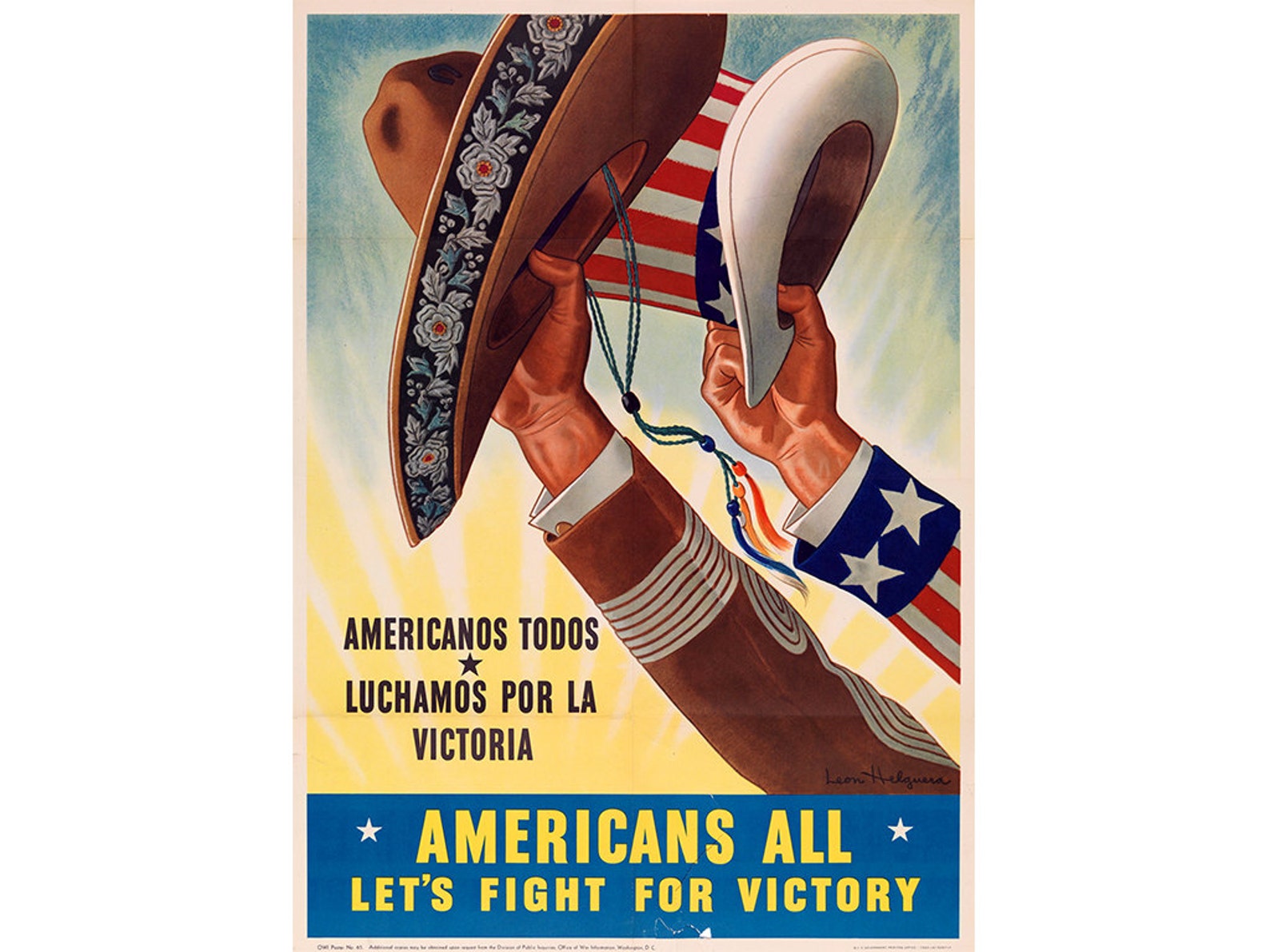 WW2 Propaganda Poster Americans All Military Decor Mexican - Etsy