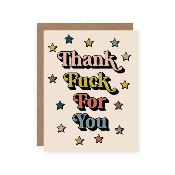 Funny Thank You Card - Etsy