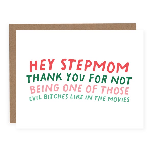 Step Mom Birthday Card - Etsy