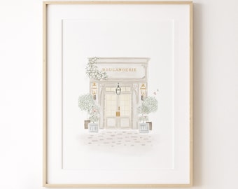 La Boulangerie Paris Bakery Art Print French Wall Art - Etsy