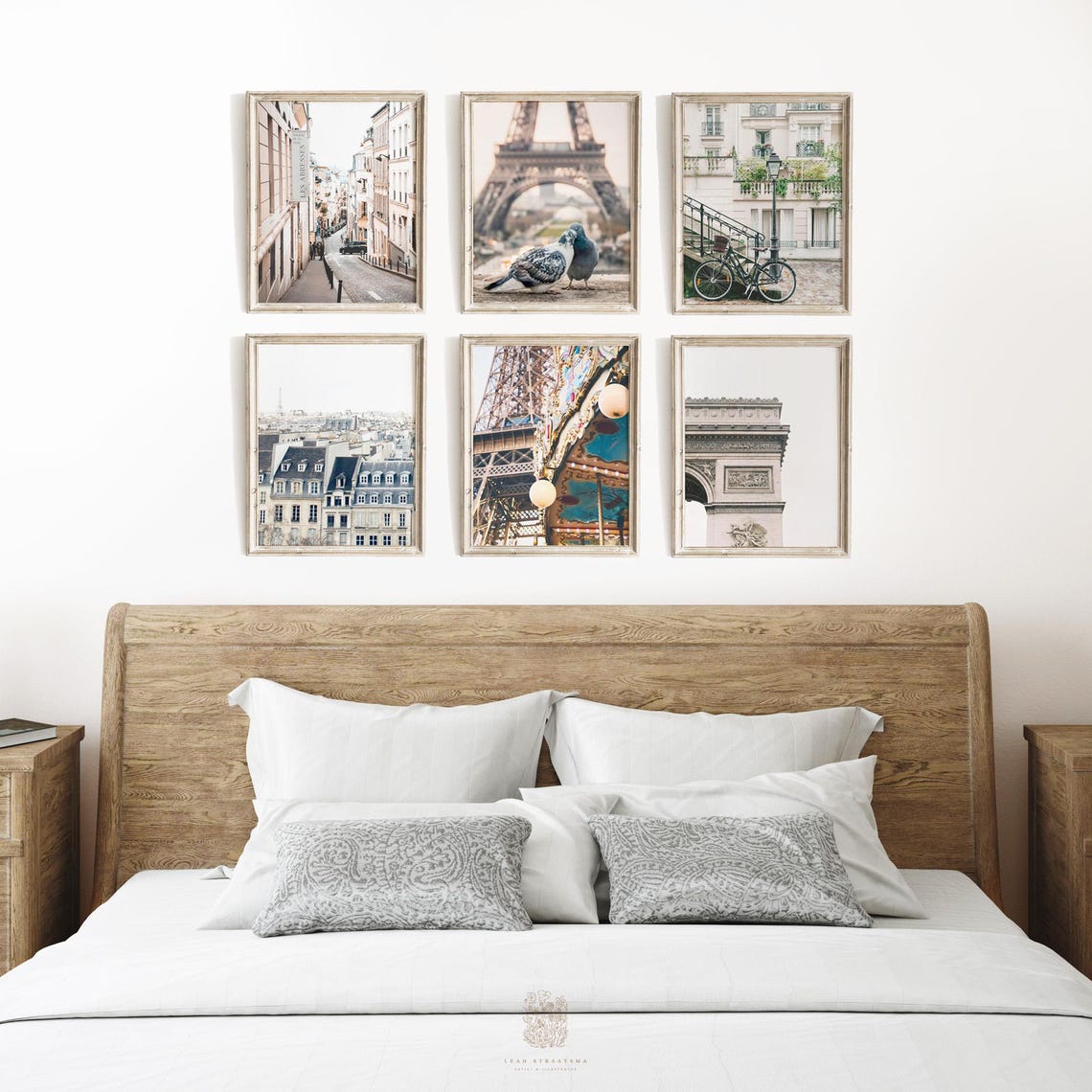 Paris Photography Print Set, Neutral Wall Art, Printable Wall Art ...