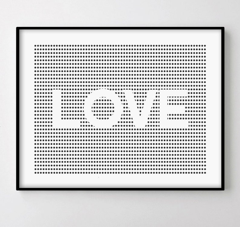 Abstract Watercolor Print Love Printable Wall Art Modern | Etsy