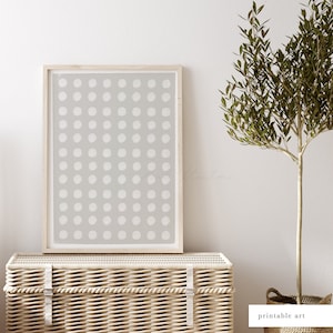 Minimalist Dot Wall Art, Scandinavian Abstract Decor, Printable Wall ...