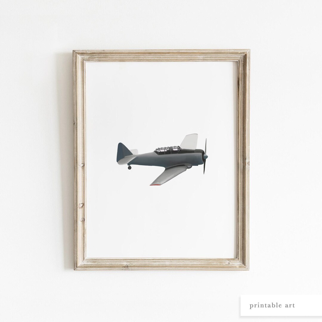 Airplane Nursery Wall Art, Airplane Nursery Decor, Airplane Printable ...
