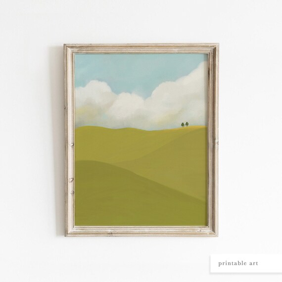 Landscape Painting Printable Wall Art Landscape Printable | Etsy