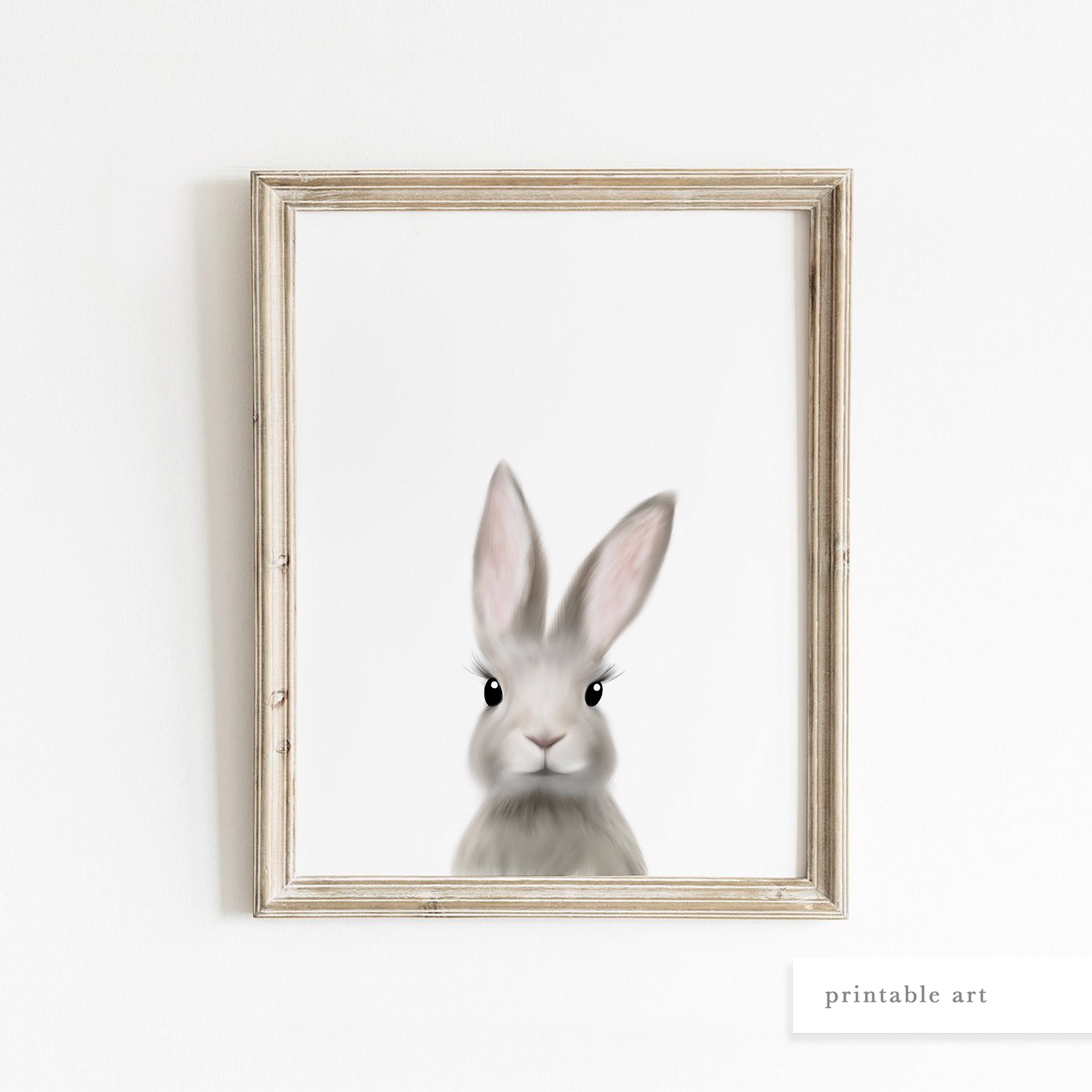 Bunny Wall Art Printable Wall Art Nursery Wall Art Bunny | Etsy