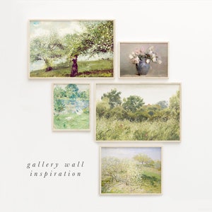 Landscape Art Set, Vintage Art Set, Printable Art Set, Nature Wall Art ...