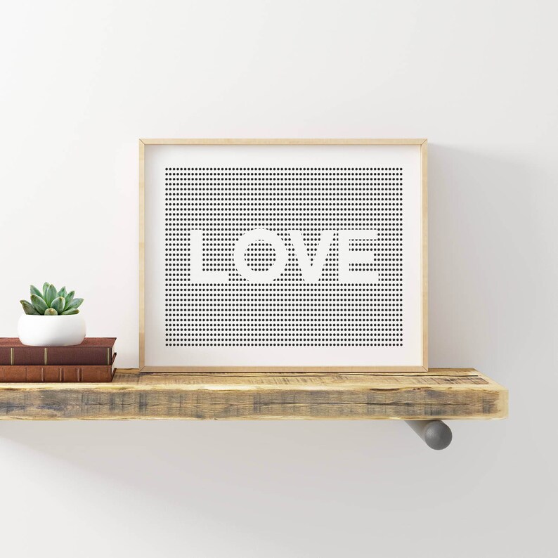 Abstract Watercolor Print Love Printable Wall Art Modern | Etsy