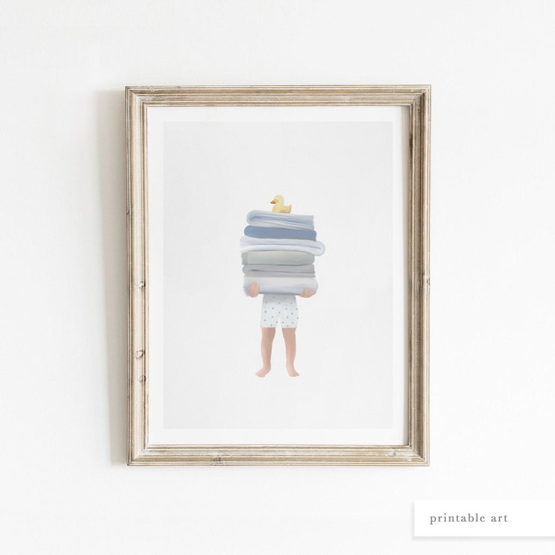 Boys Bathroom Wall Art Printable Wall Art Coastal Bathroom - Etsy