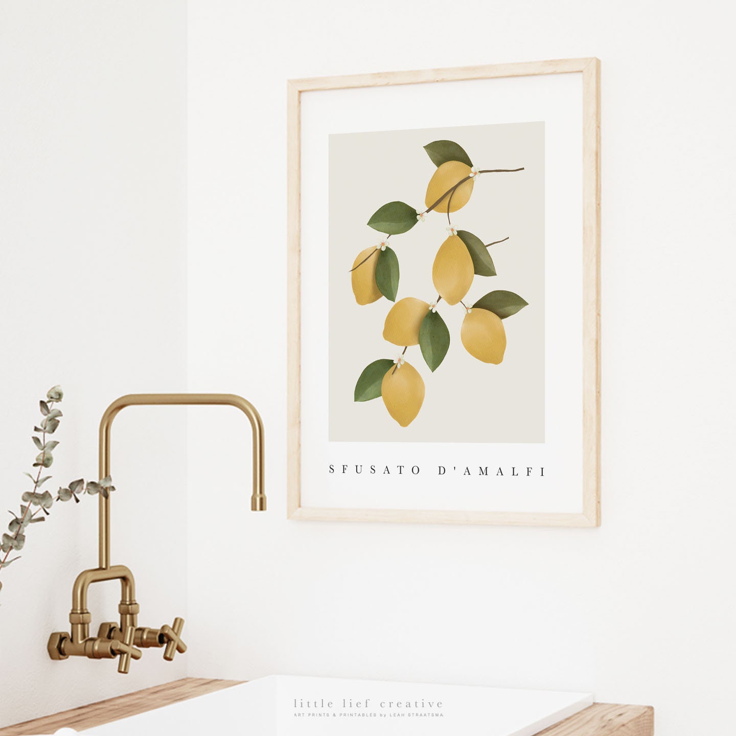 Lemon Art Print Printable Lemon Signs Botanical Print | Etsy