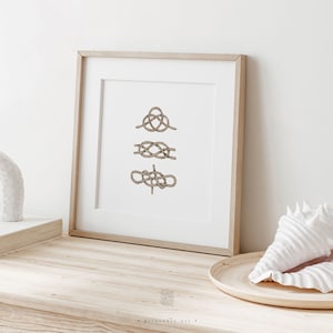 Nautical Knots Wall Decor, Nursery Wall Art, Printable Wall Art ...