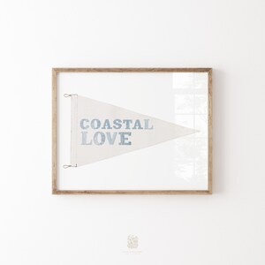 Coastal Flag Art, Nautical Nursery Art, Printable Wall Art, Beach House ...