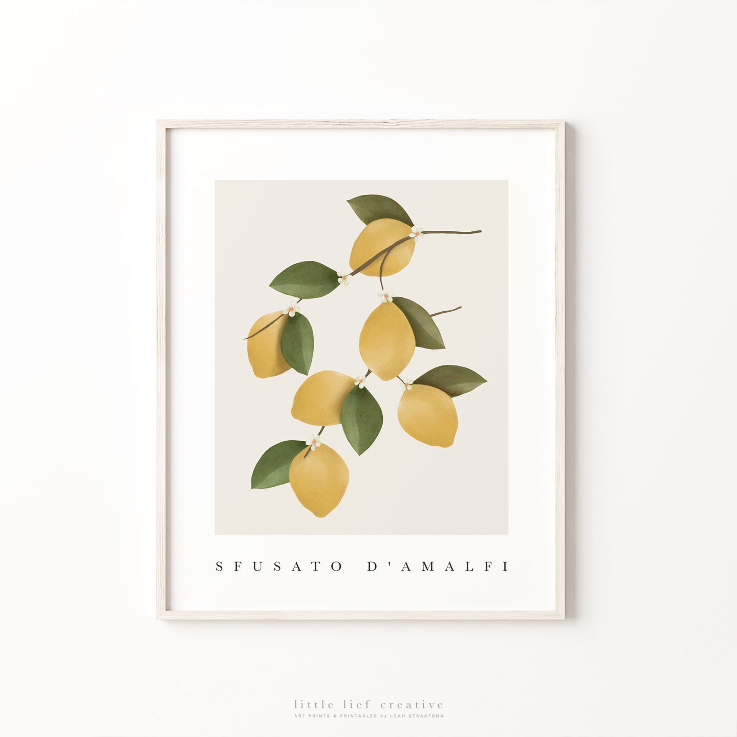 Lemon Art Print Printable Lemon Signs Botanical Print | Etsy