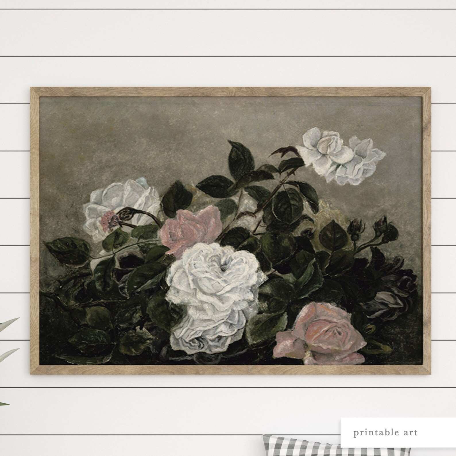 Still Life Roses Printable Wall Art Rose Wall Art Vintage | Etsy