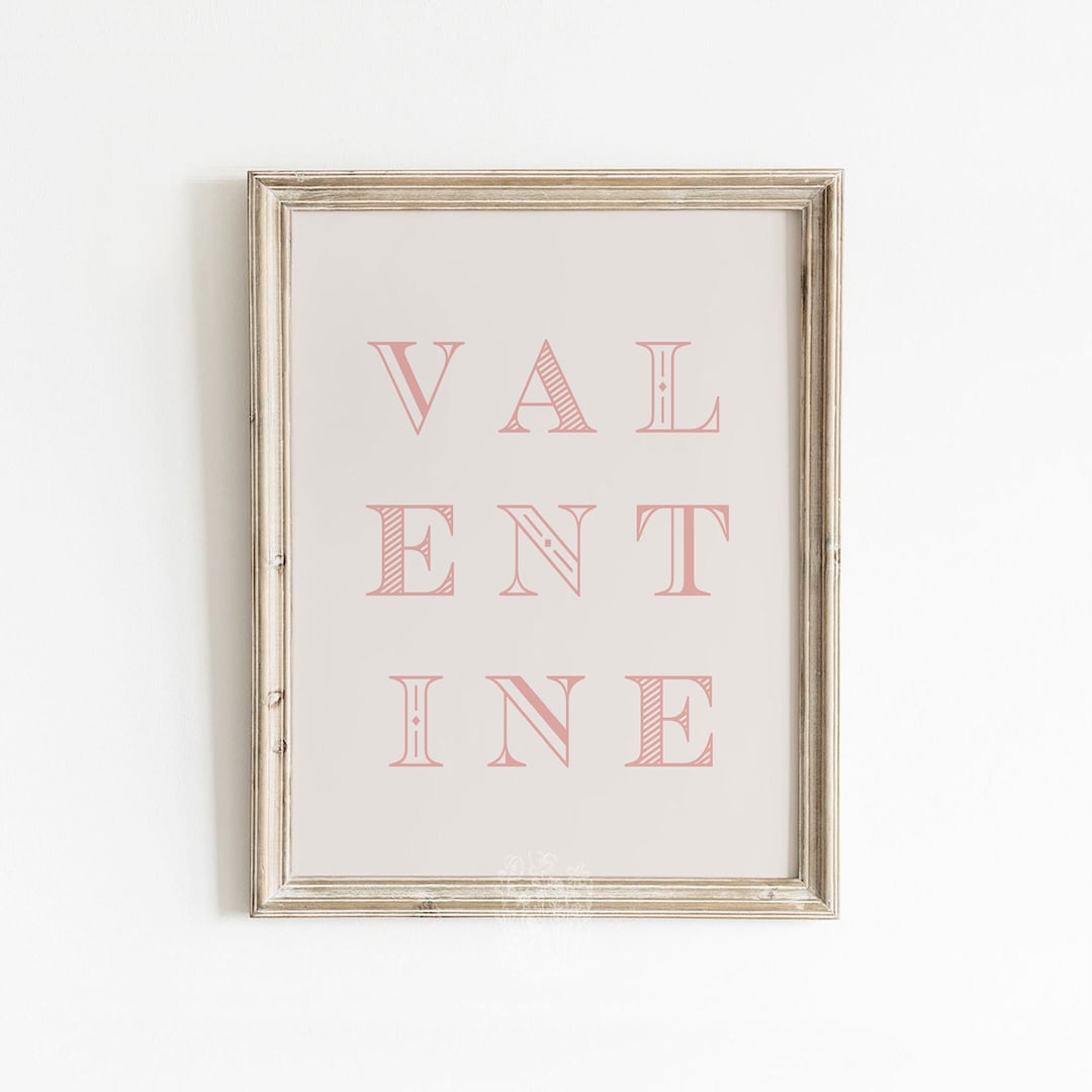Valentine Wall Decor, Valentines Day Printable Wall Art, Nursery Wall ...
