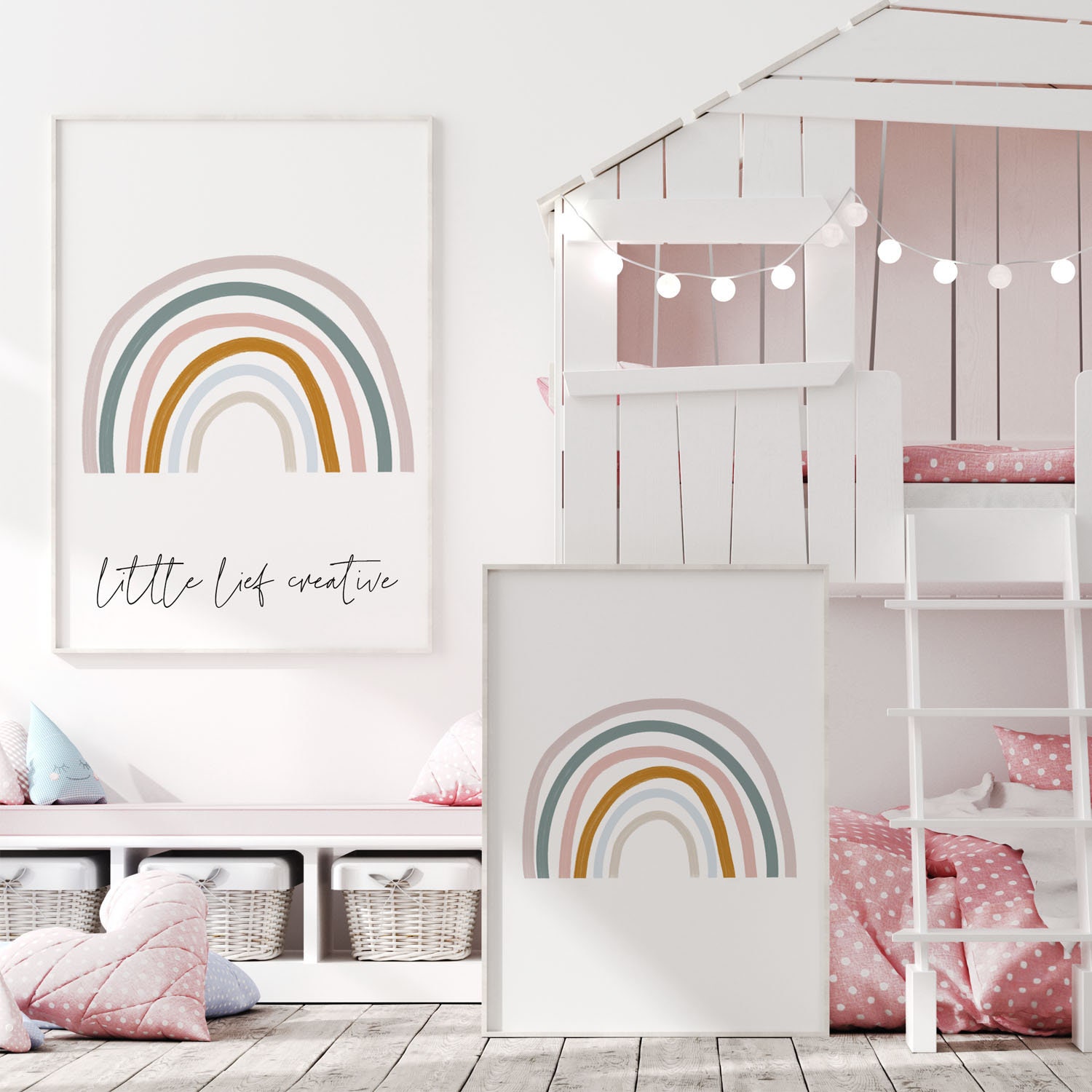 Rainbow Nursery Art Rainbow Print Gender Neutral Nursery | Etsy