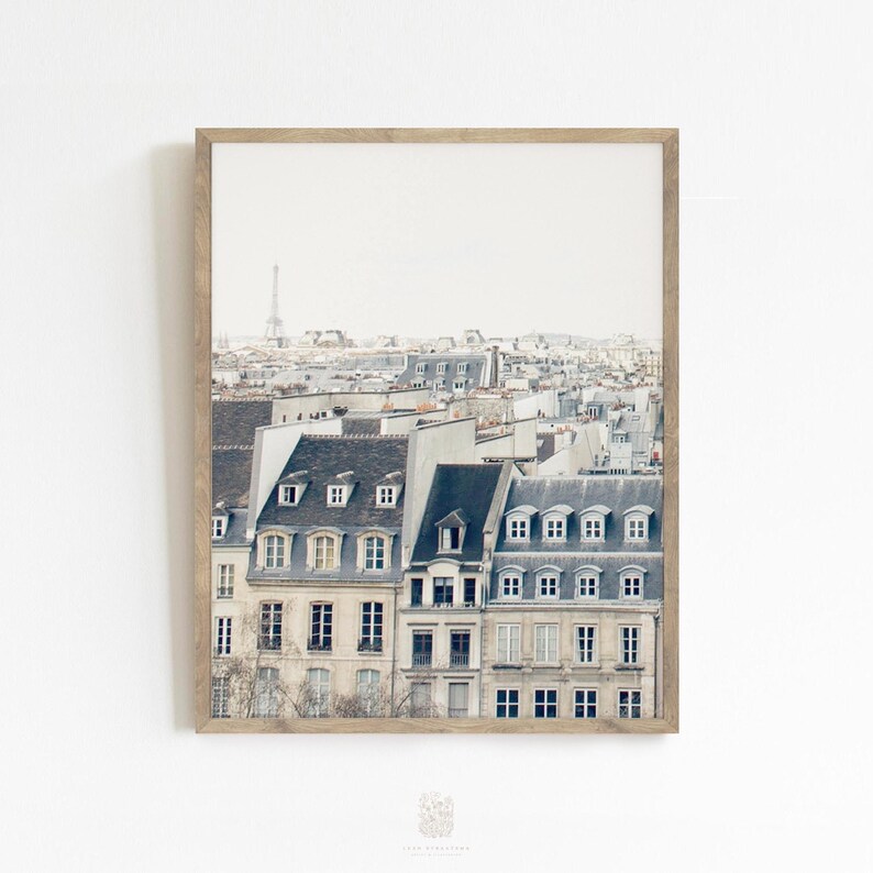 Paris Photography Print Set, Neutral Wall Art, Printable Wall Art ...