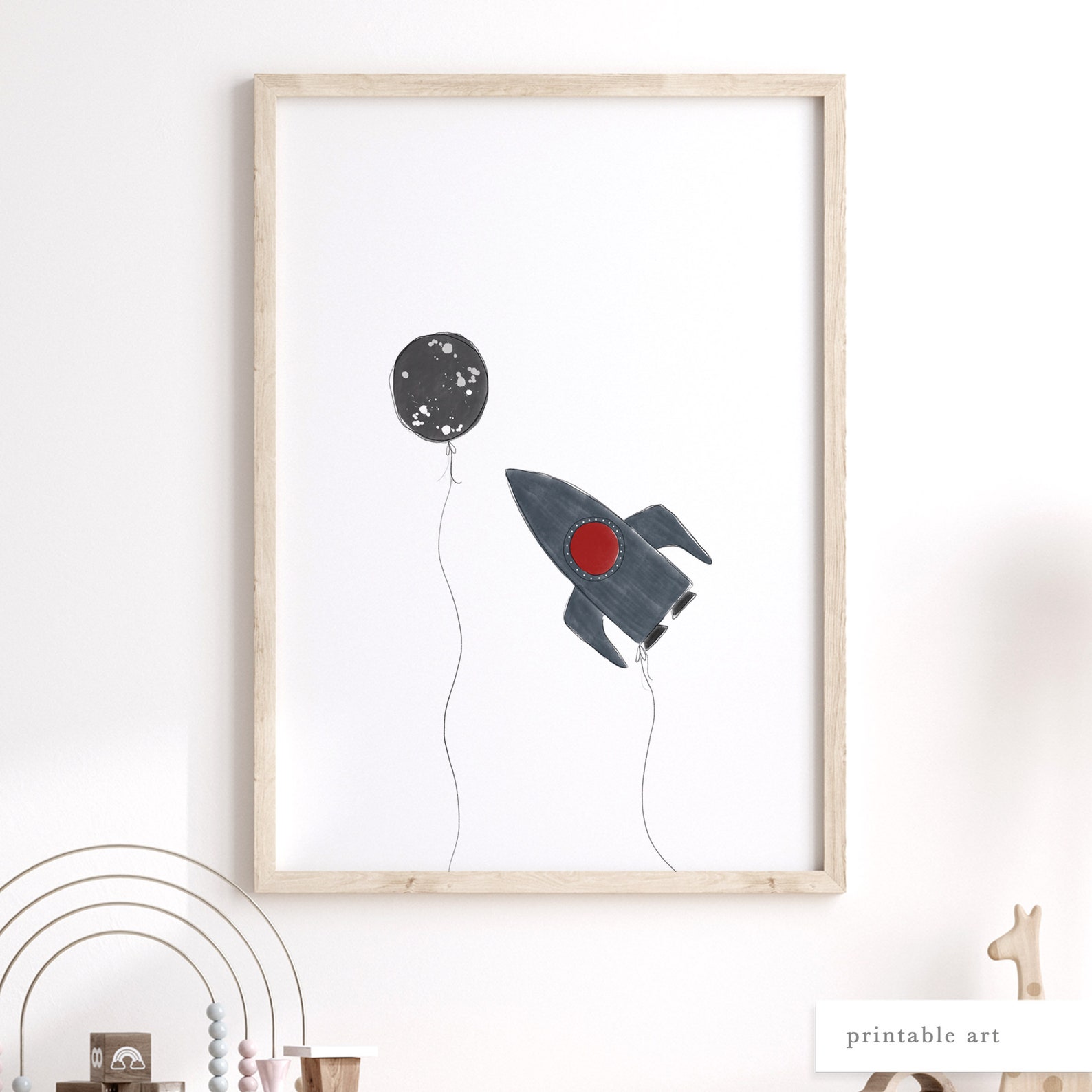 Spaceship Print Astronaut Print PRINTABLE ART Spaceship - Etsy