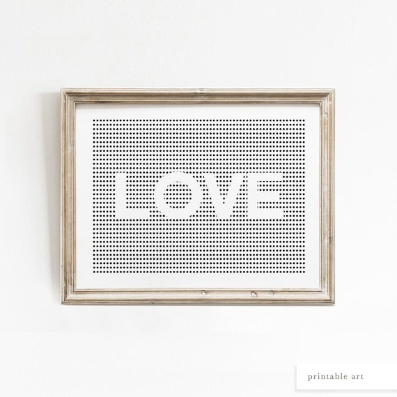 Abstract Watercolor Print Love Printable Wall Art Modern | Etsy
