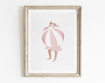 Sea Shell Print Boho Nursery Printable Pink Clam Shell - Etsy