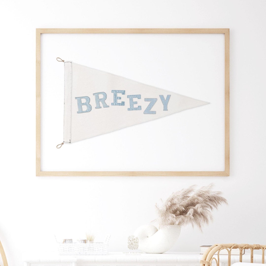 Breezy Flag Art, Nautical Nursery Art, Printable Wall Art, Beach House ...