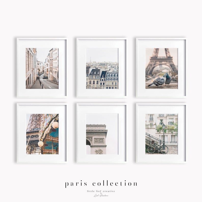 Paris Print Set Paris Decor Printable Wall Art Paris | Etsy