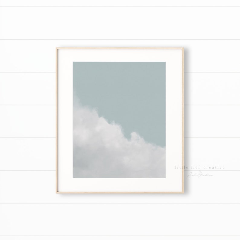Cloud Painting Cloud Art Print Sky Painting Pastel Wall | Etsy