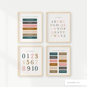 Preschool French, School Printables, Printable Art, School Decor, Kids ...