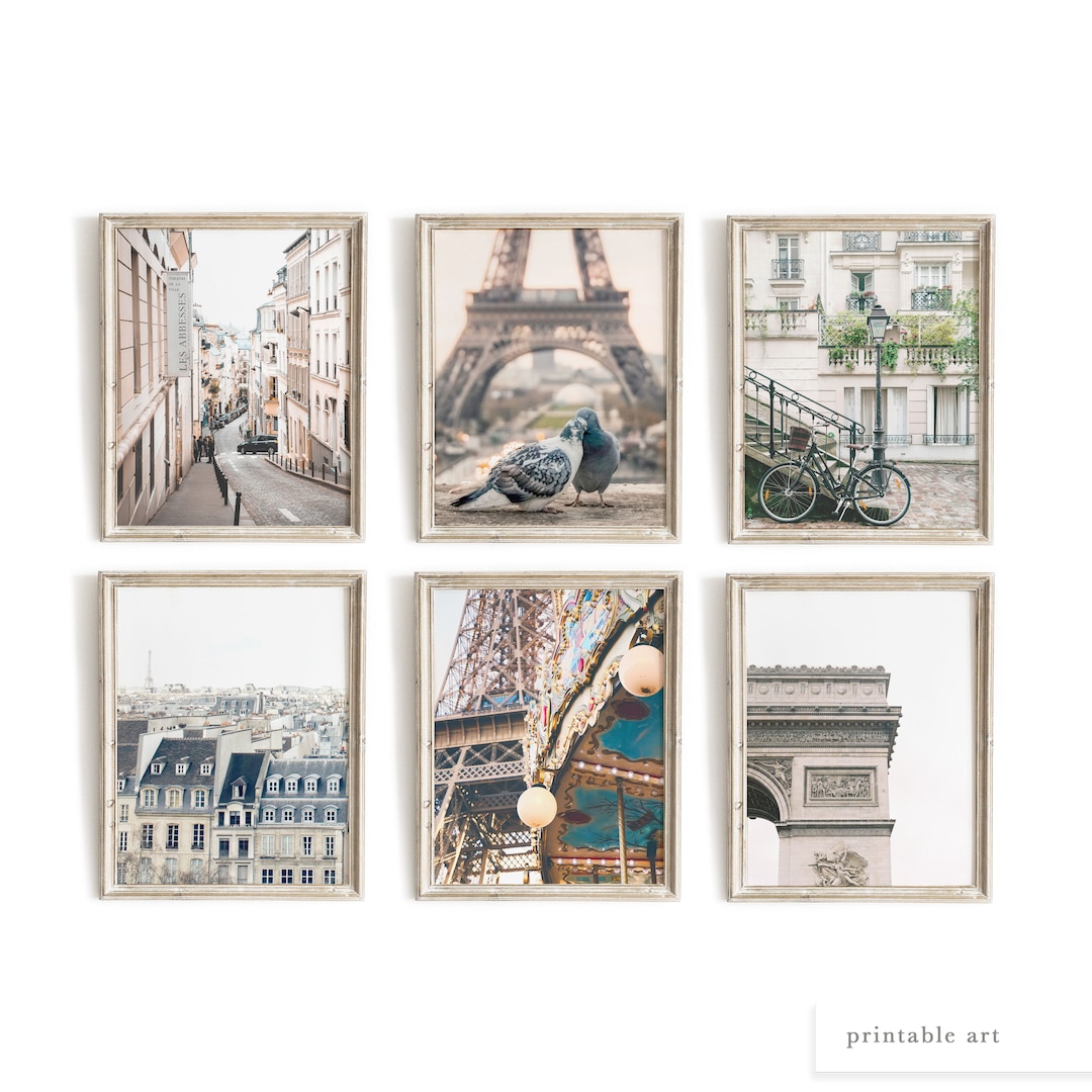 Paris Print Set, Paris Decor, Printable Wall Art, Paris Printable ...