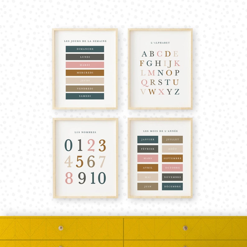 Preschool French, School Printables, Printable Art, School Decor, Kids ...