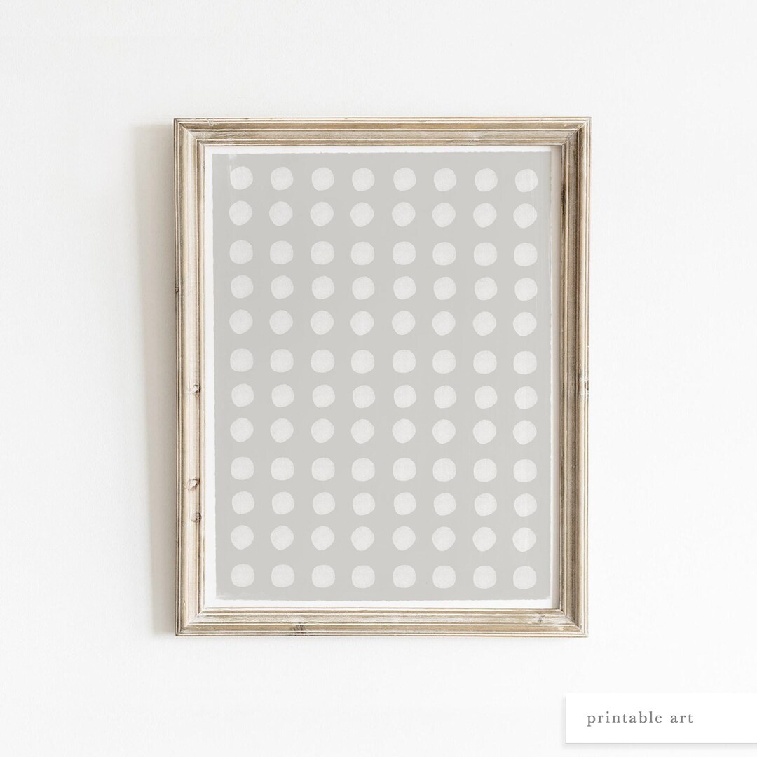 Minimalist Dot Wall Art, Scandinavian Abstract Decor, Printable Wall ...