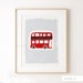 London Bus Print Printable Wall Art London Wall Art Nursery - Etsy