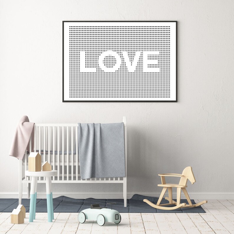 Abstract Watercolor Print Love Printable Wall Art Modern | Etsy