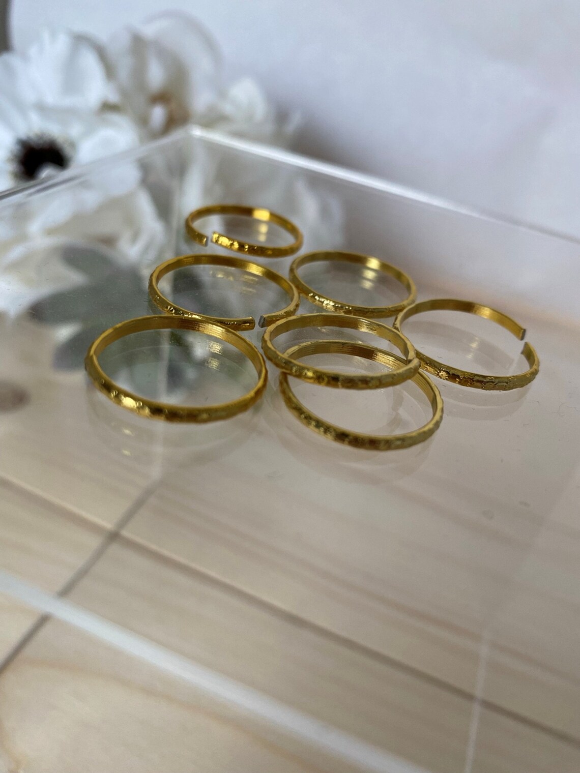 Gold or Silver Faux Wedding Bands Fake Wedding Rings Craft - Etsy