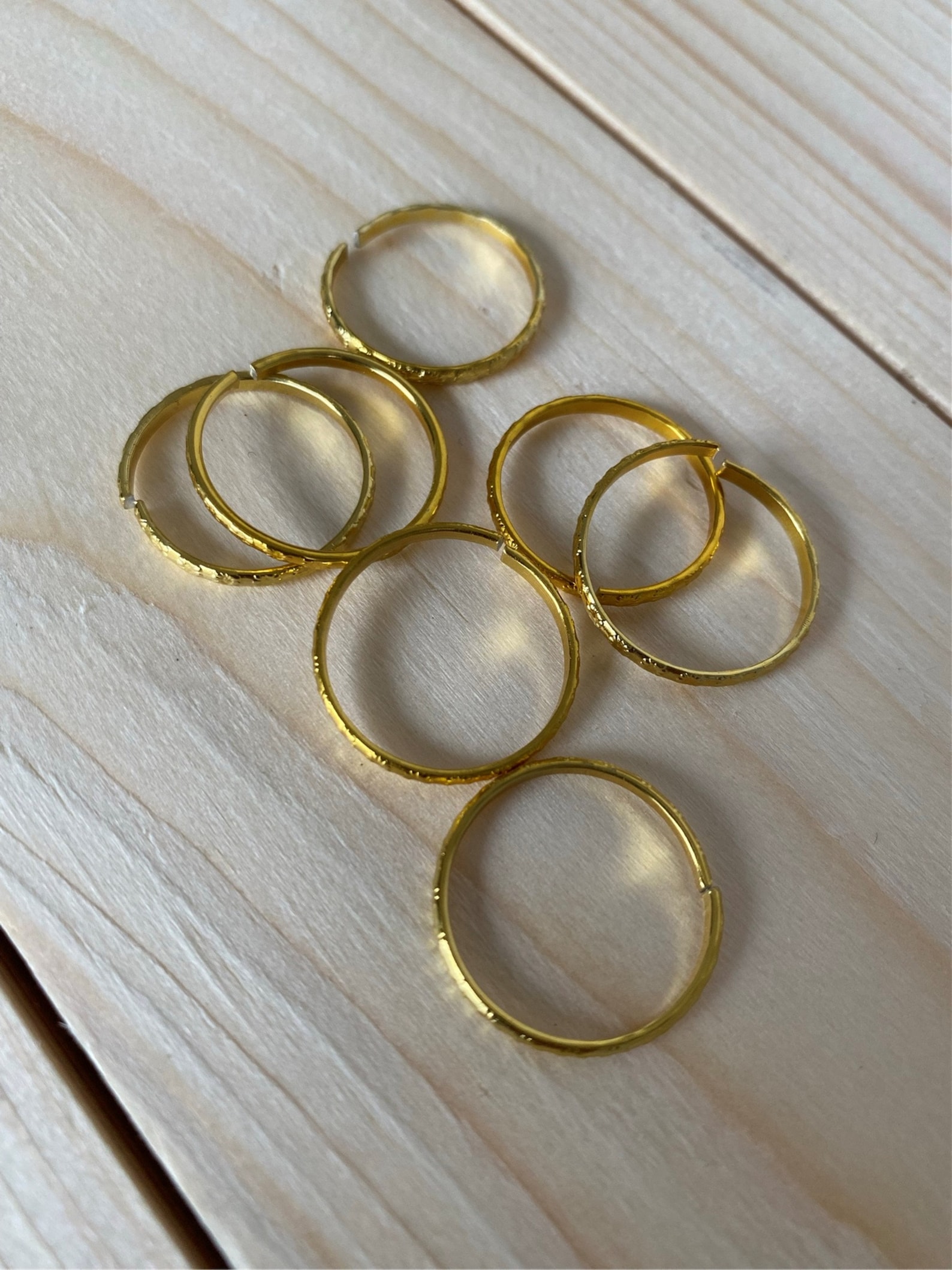 Gold or Silver Faux Wedding Bands Fake Wedding Rings Craft - Etsy