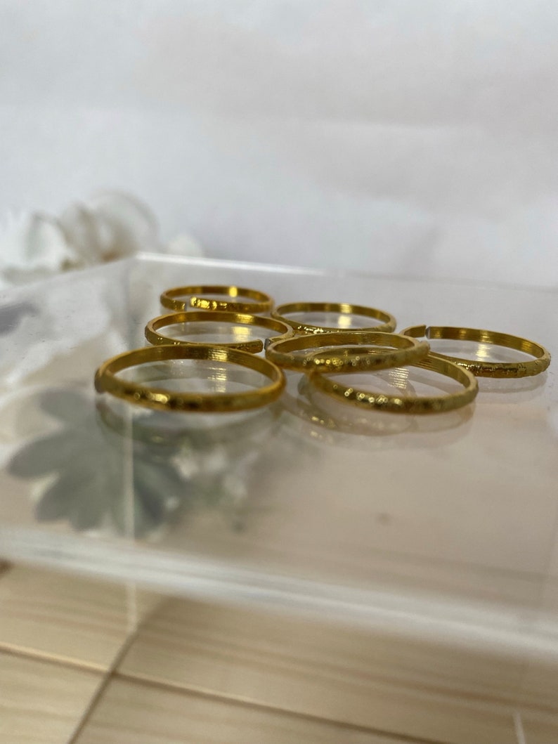 Gold or Silver Faux Wedding Bands Fake Wedding Rings Craft - Etsy