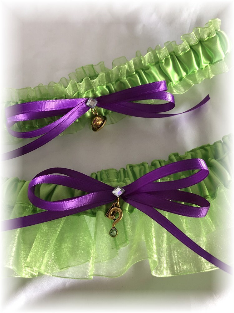 Green and Purple the Riddler Superhero Villain Wedding Bridal - Etsy