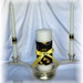 Batman Wedding Unity Candle Set Black and Yellow Unity - Etsy