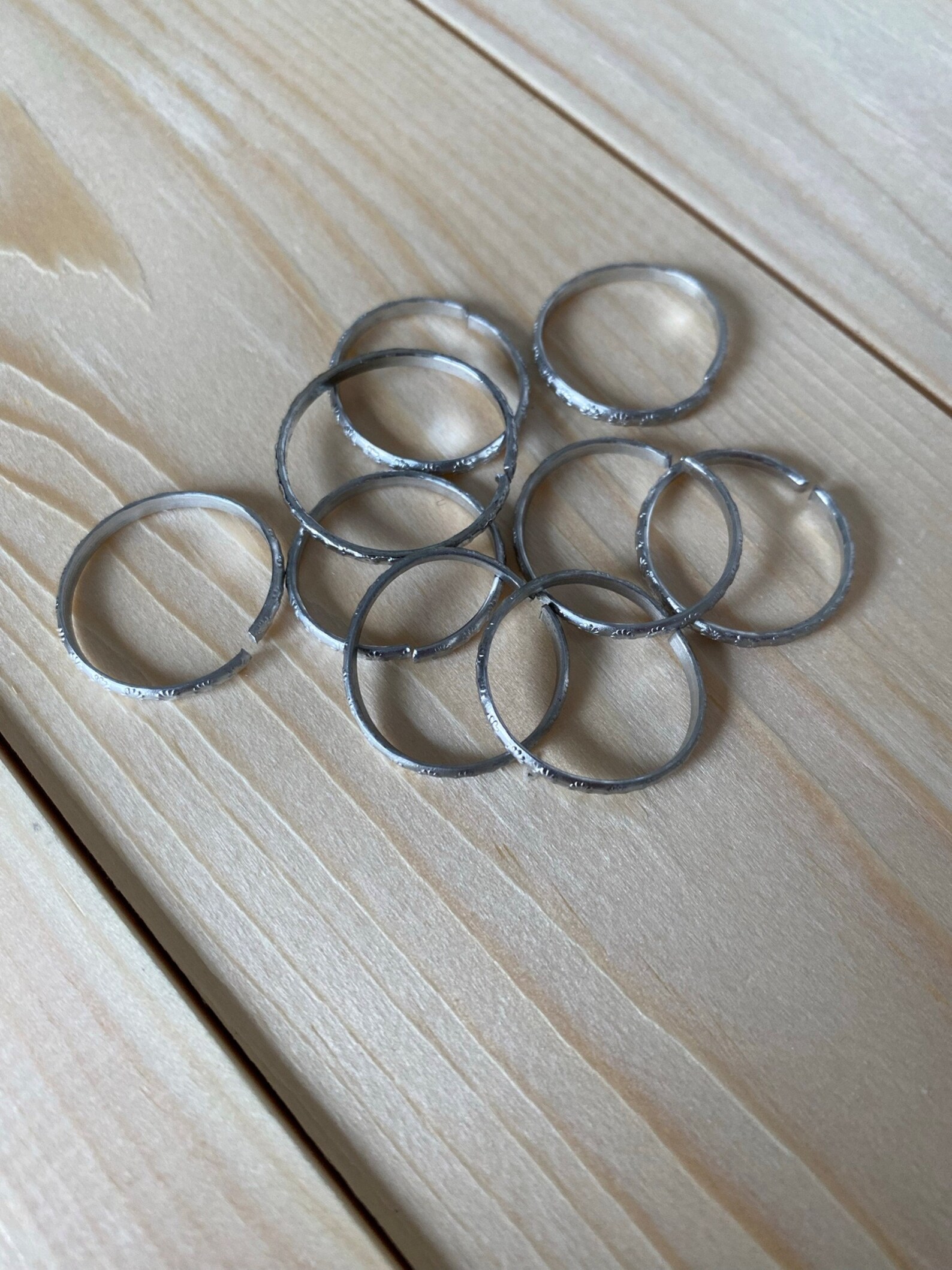 Gold or Silver Faux Wedding Bands Fake Wedding Rings Craft - Etsy