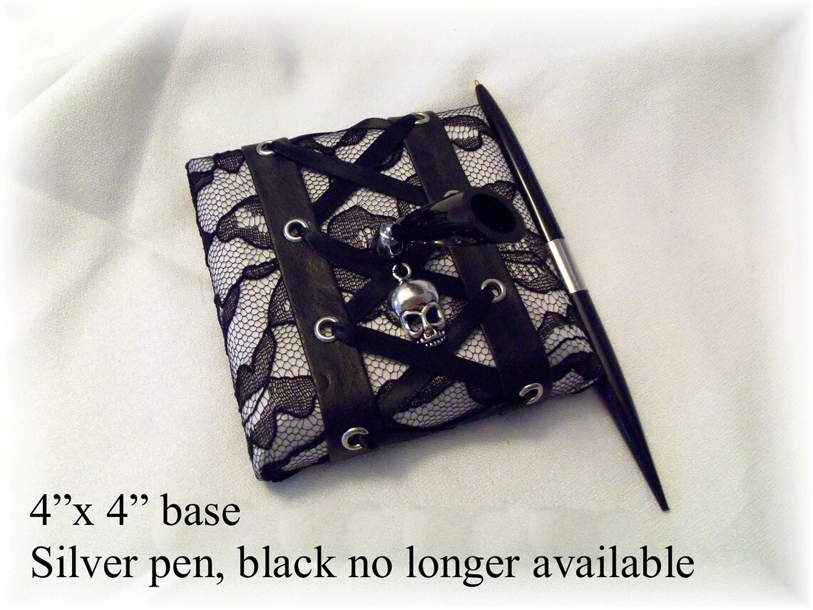Gothic Wedding Lace-up Guest Pen Goth Guest Pen Lace Guest - Etsy