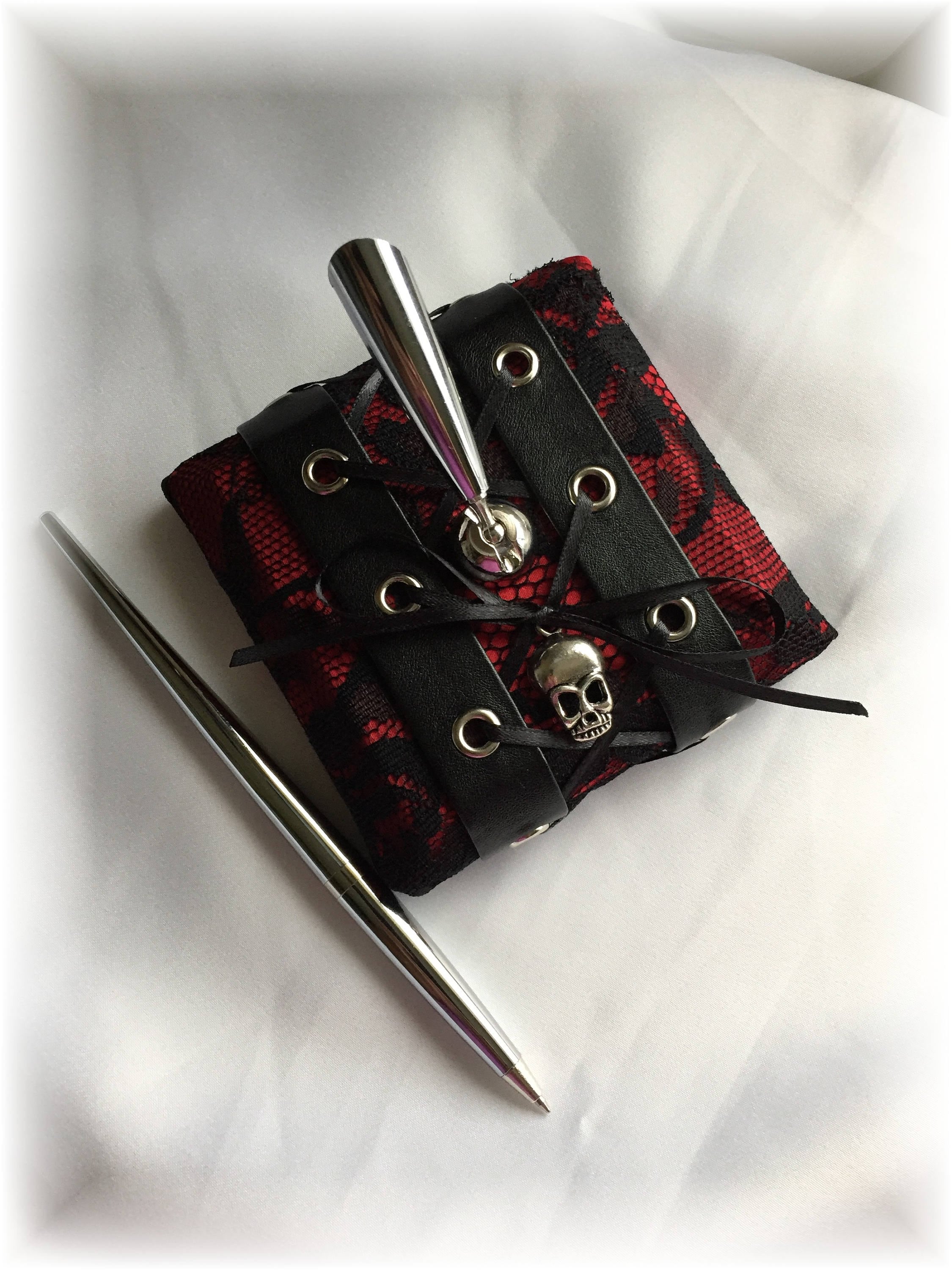 Gothic Wedding Lace-up Guest Pen Goth Guest Pen Lace Guest - Etsy