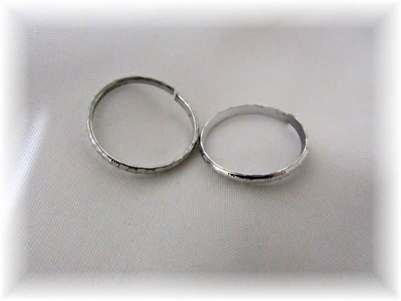 Gold or Silver Faux Wedding Bands Fake Wedding Rings | Etsy