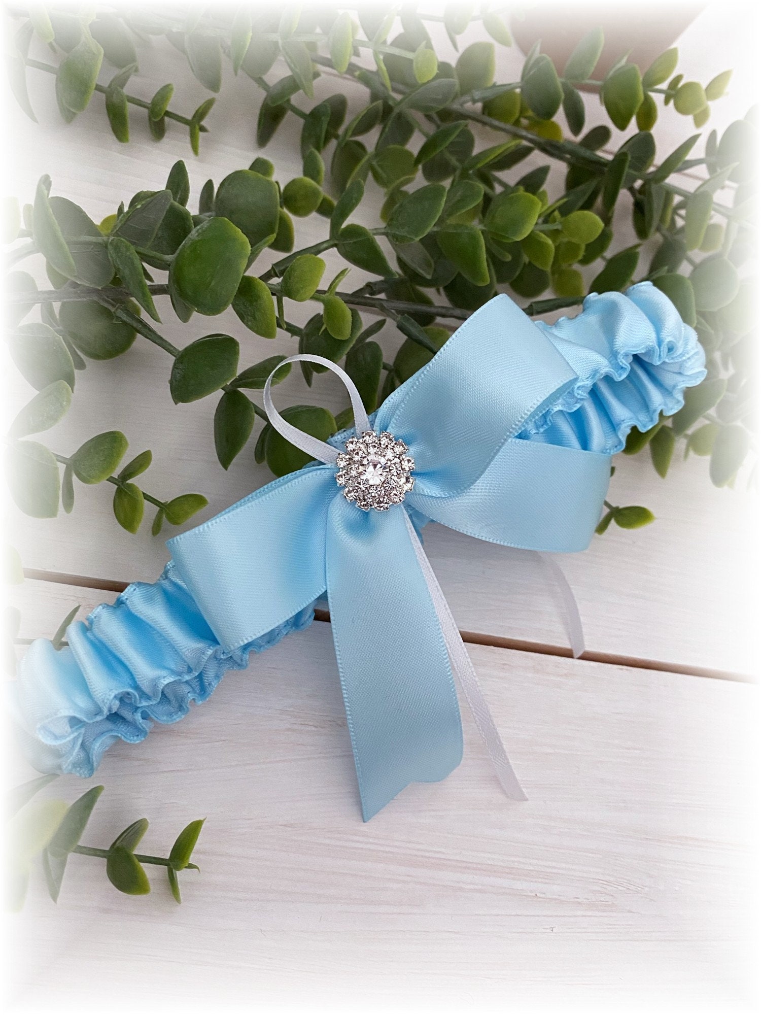 Light Blue Wedding Bridal Garter Set Wedding Garter Lace - Etsy