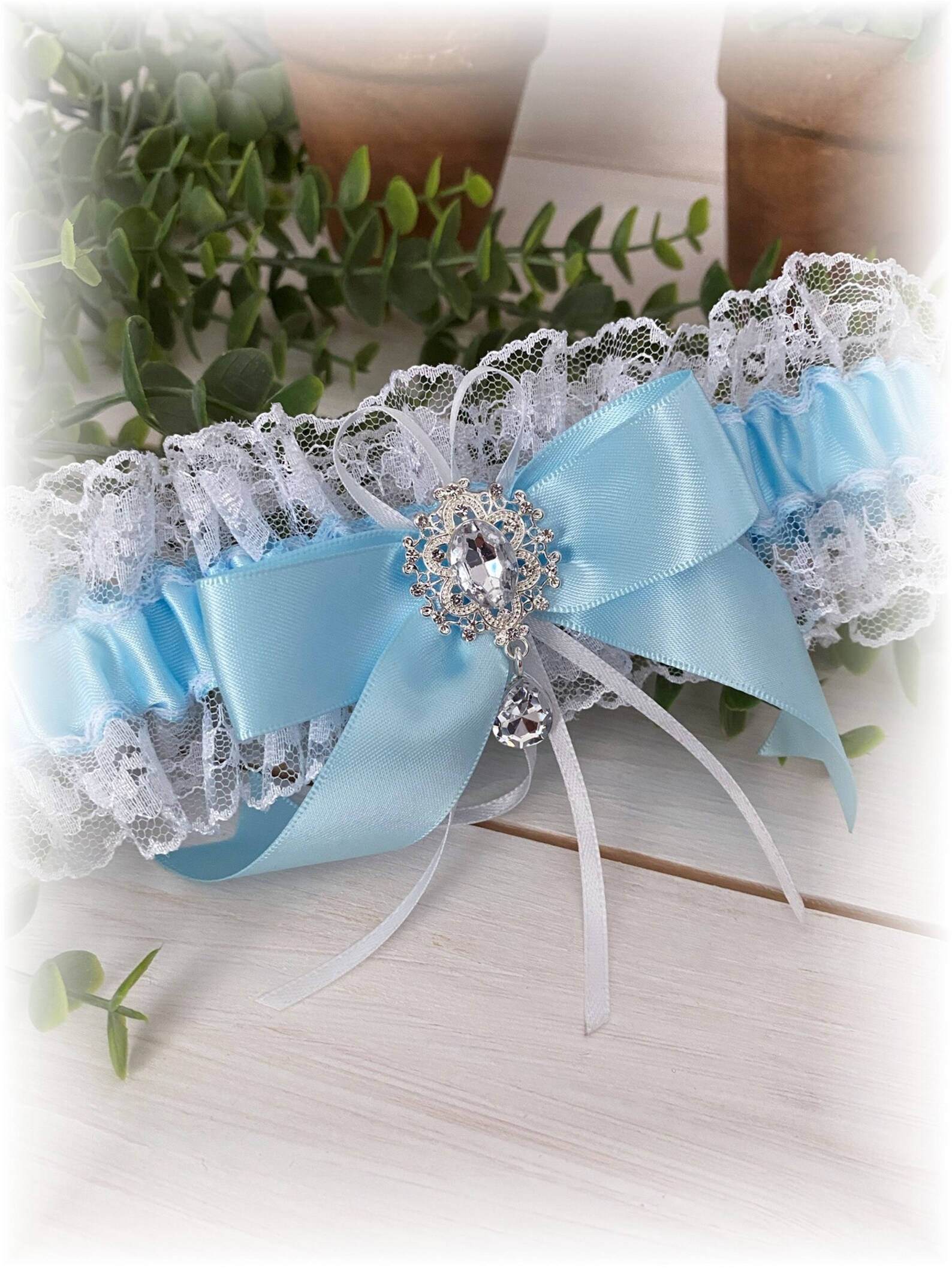 Light Blue Wedding Bridal Garter Set Wedding Garter Lace - Etsy