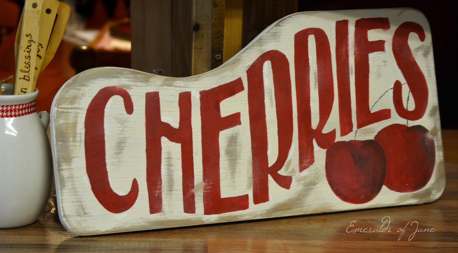 Rustic Roadside Cherries Sign - Etsy