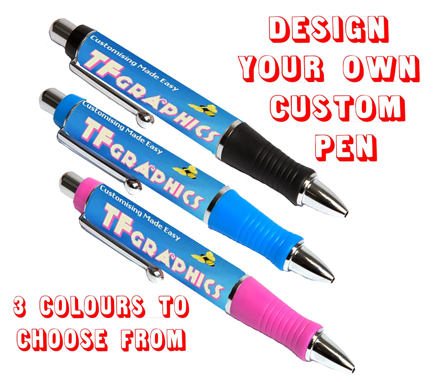Design your own custom Printed Pen Print your Personalised | Etsy