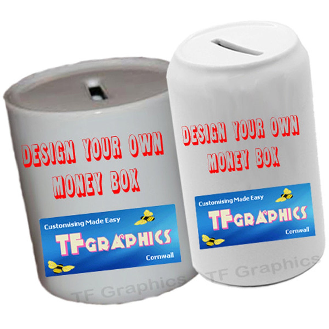 Custom Printed Money Box Print Your Personalised Design - Etsy