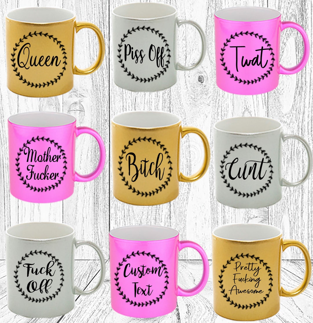 Sweary Sparkly Mugs Rude Adult Gift Sparkly Mug - Etsy UK