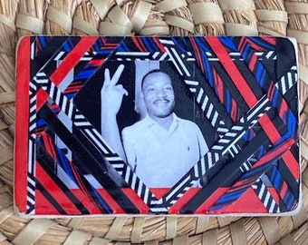 Martin Luther King Magnet, MLK Fused Glass Magnet, White Glass ...