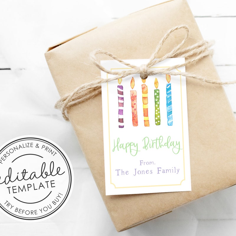 Printable Gift Tag - 60+ Gift Ideas for 2025